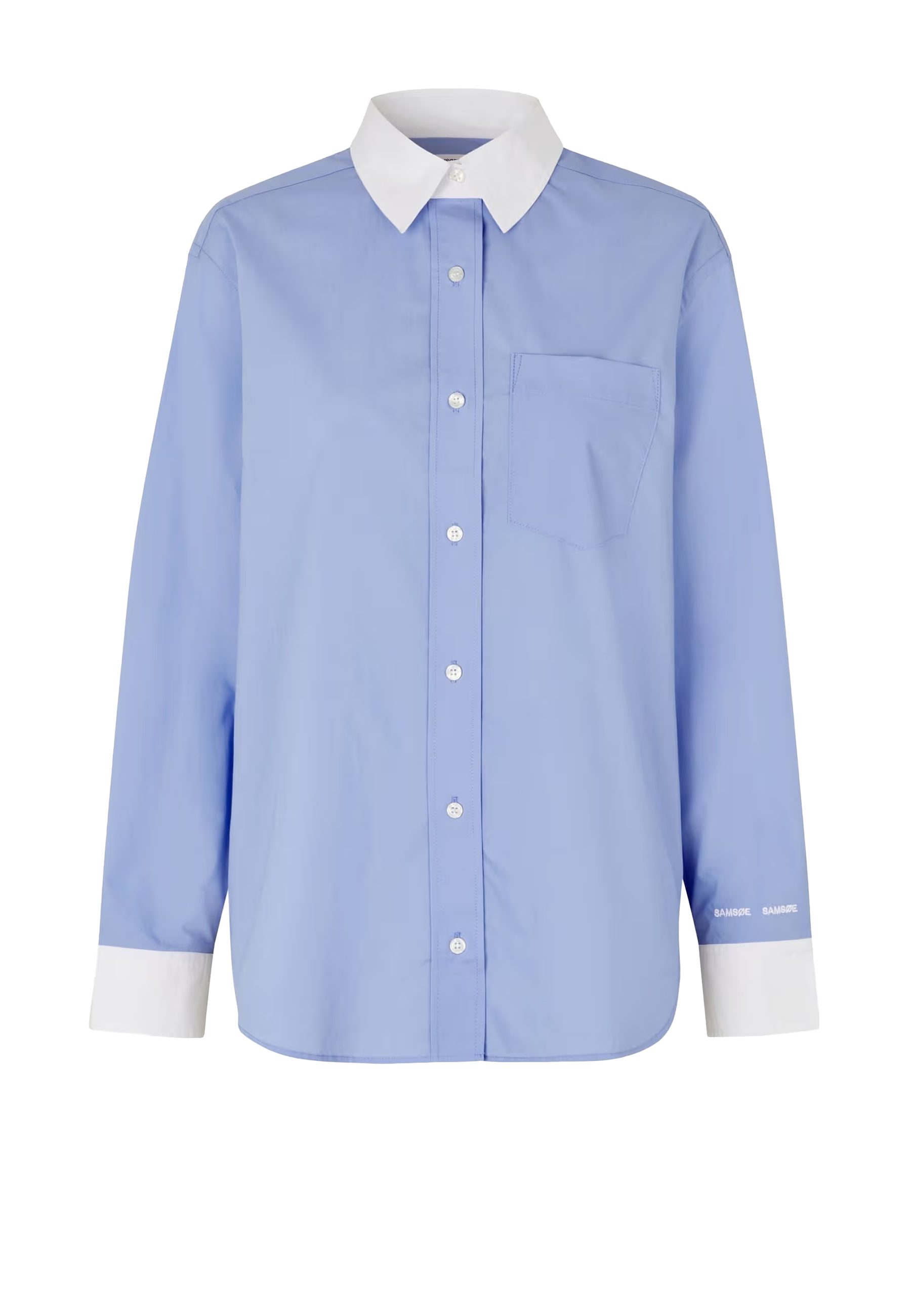 Samsøe Samsøe Salove Oversized Pocket Blouse | Bel Air Blue